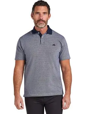RAGING BULL Short Sleeve Dobby Jersey Polo Shirt - Navy
