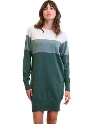 CELTIC & CO. Supersoft Slouch Dress - Bottle Green Colblck