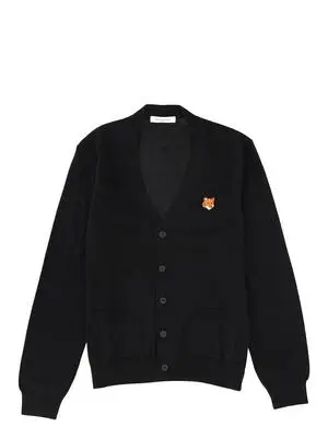 Maison Kitsuné Fox Head Cardigan - Black