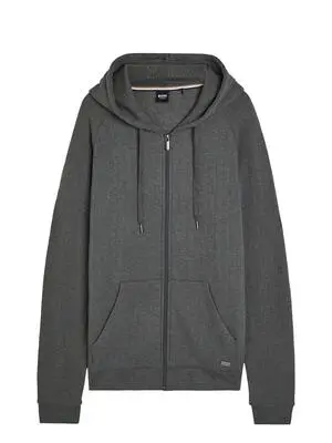 BOSS Hooded Cotton-Blend Sweatshirt