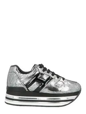 Hogan Leather Low-top Sneakers - Silver