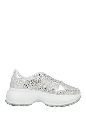 Hogan Atelier Leather Sneakers - Silver