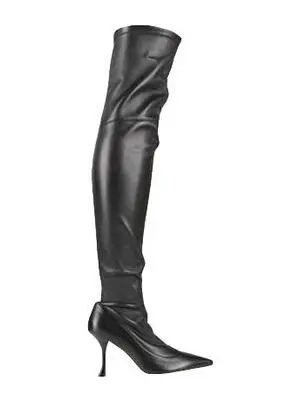 ROGER VIVIER Over-the-knee Leather Boots - Black