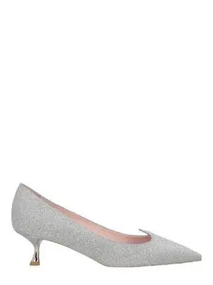 ROGER VIVIER Glittered Pumps - Silver
