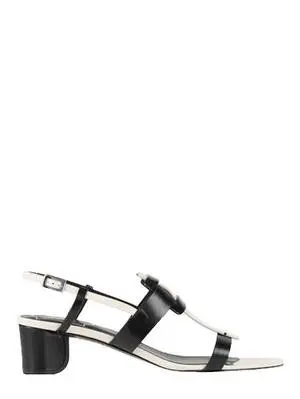 ROGER VIVIER Leather Sandals - Black