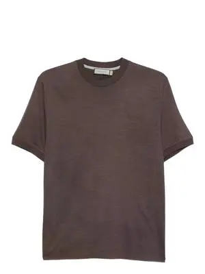 Canali Crew-neck T-shirt - Brown