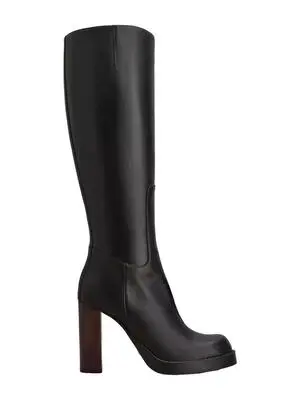 TOD'S 90mm Button Zip Boots - Black
