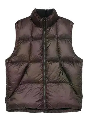 GOLDWIN Zip-up Puffer Waistcoat - Brown