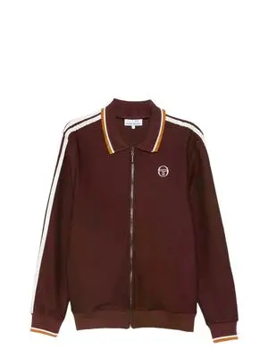 SERGIO TACCHINI Stripe Zip Sweatshirt - Brown