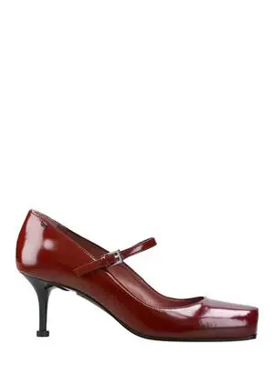 Premiata 65mm Strap-detailed Square-toe Heeled Pumps - Red
