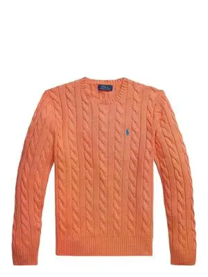 Polo Ralph Lauren Cable-knit Long-sleeve Sweater - Orange