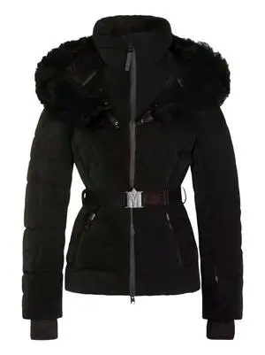 MACKAGE Fur Trimmed Belted Coat
