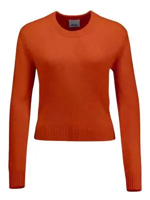 ALLUDE Crew-neck Sweater - Orange