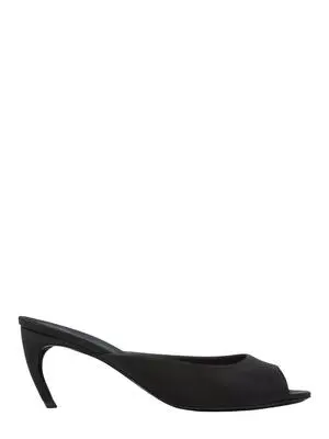 Attico 65mm Ada Peep-toe Mules - Black