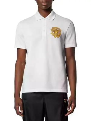 Versace Cotton Polo Shirt - White