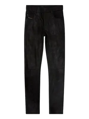 DIESEL® Five-Pocket Leather Trousers