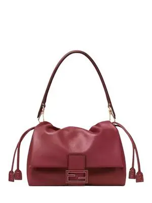 Fendi Medium Mamma Baguette Ff-buckle Tote Bag - Red