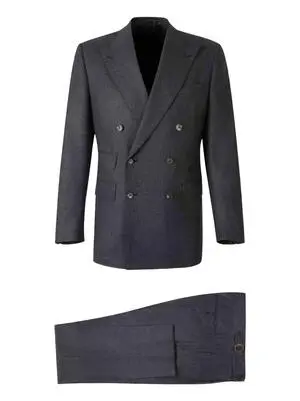 ATELIER MUNRO Peak-lapel Double-breasted Suit - Grey