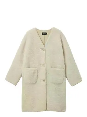 TOUT A COUP Button Pocket Coat - Neutrals