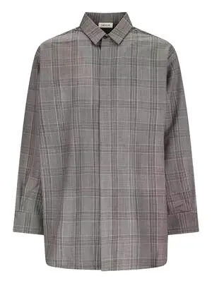 Fear Of God Tartan Classic Collar Shirt - Grey