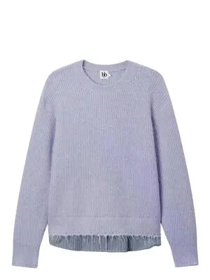 B+AB Round-neck Sweater - Purple