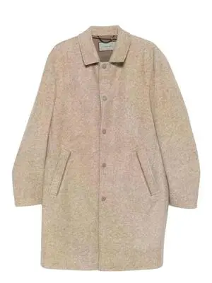 Canali Single-breasted Coat - Neutrals