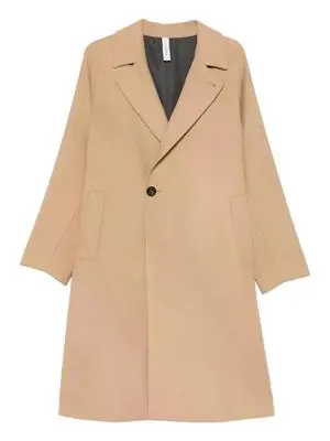 HEVO Surbo Pocket Single-breasted Coat - Neutrals