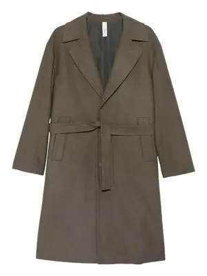 HEVO Belted Ostuni Coat - Grey