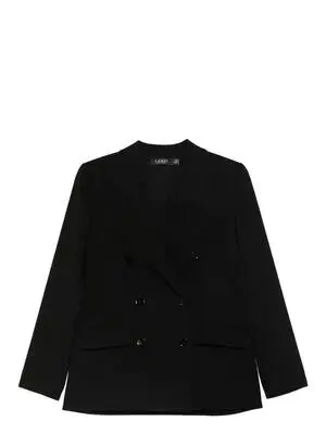 Ralph Lauren Double-breasted Wool Jacket - Black