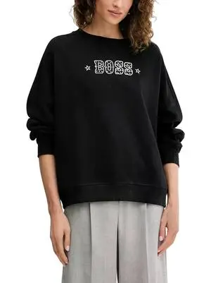 BOSS Logo-detail Sweatshirt - Black