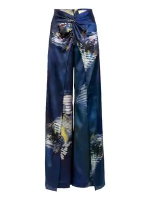 SILVIA TCHERASSI Canturipe Silk Trousers