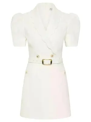 Rebecca Vallance Marina Belted Mini Dress - White