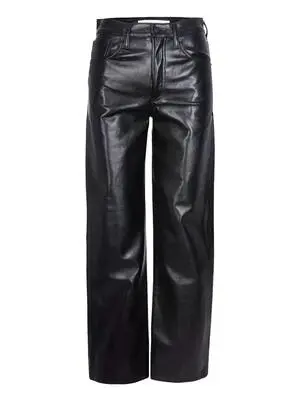 AGOLDE Leather Trousers - Black