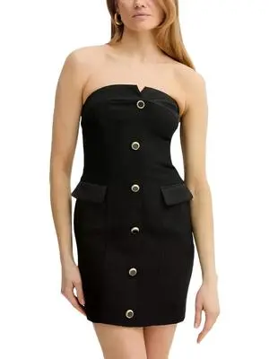 MARCIANO Vittoria Strapless Mini Dress - Black