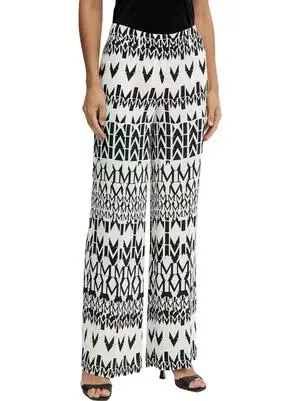MARCIANO Logo-pattern Trousers - White