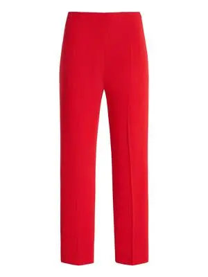 Tove Drew Cropped Trousers - Red