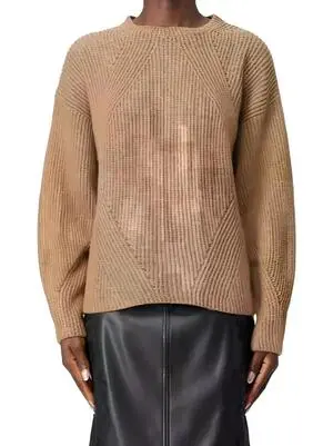 TWINSET Ribbed Alpaca-knit Sweater - Brown