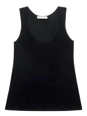 THE ROW Scoop-neck Knit Vest - Black