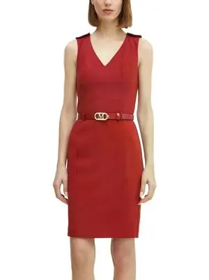 MARCIANO Masha Belted Mini Dress - Red