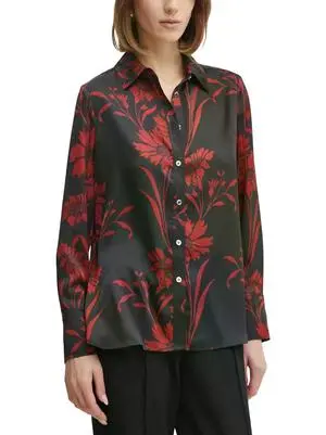 MARCIANO Molly Floral-print Shirt - Black