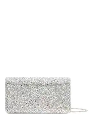 Valentino Garavani Embroidered Clutch Bag - Silver