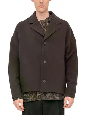 DEVOA Single-Breasted Pea Coat