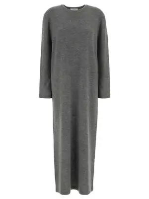 THE ROW Alina Cashmere Maxi Dress - Grey