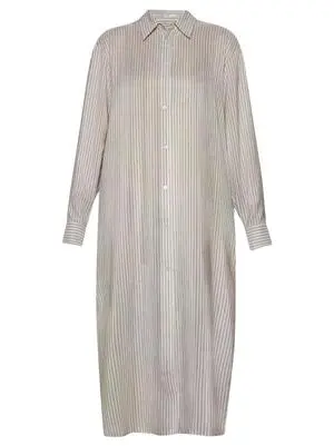 THE ROW Striped Shirt Dress - Grey