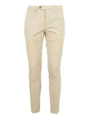 MYTHS Button-fly Trousers - Neutrals