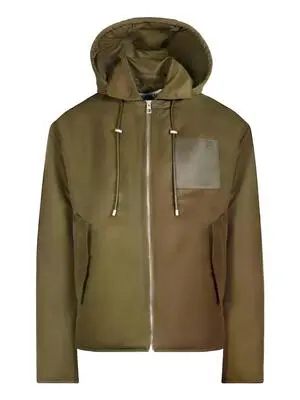 Loewe Hooded Front-patch Jacket - Green