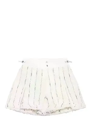 Sacai Tweed Shorts - White