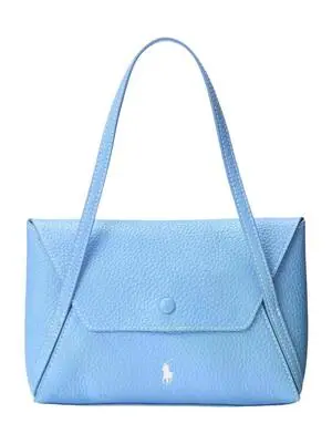Polo Ralph Lauren Mini Pebbled Leather Tote Bag - Blue