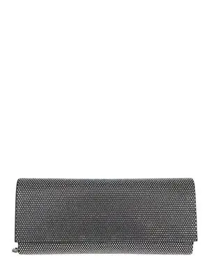 GEDEBE Crystal-Embellished Clutch Bag Silver