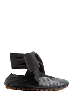 Valentino Garavani Rythmika Perforated Nappa Leather Ballerinas - Black